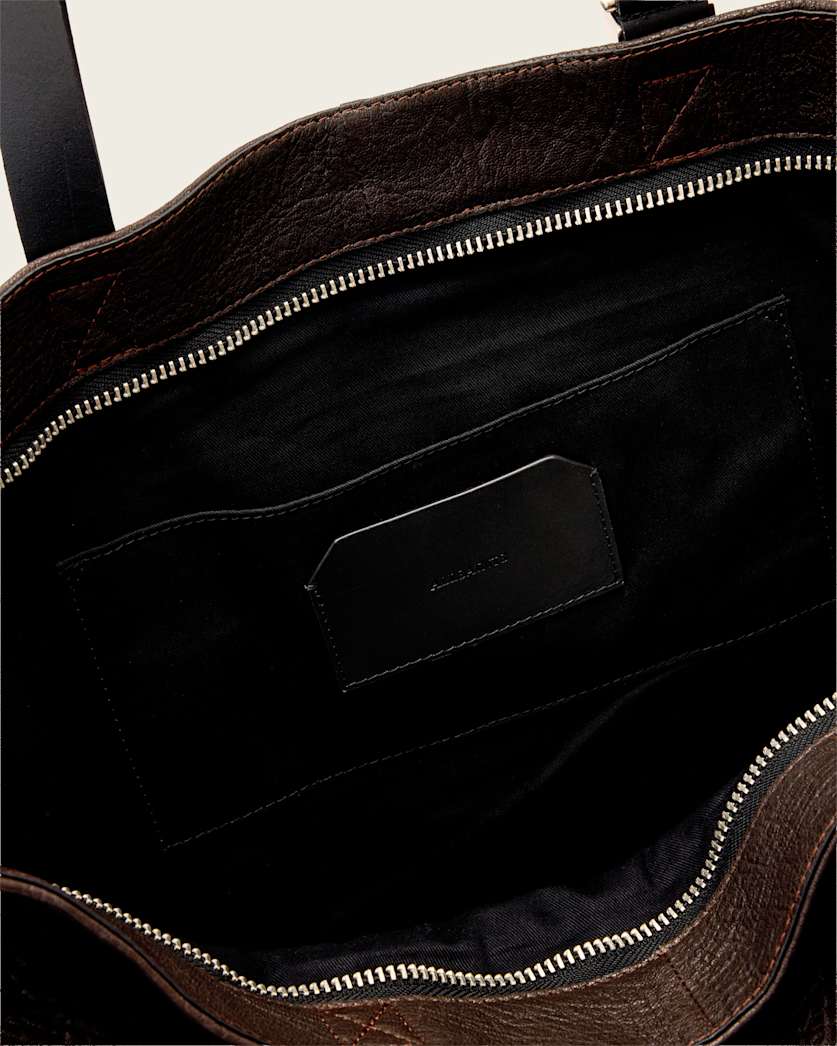 Haven Leather Tote Bag Bitter Brown | ALLSAINTS US